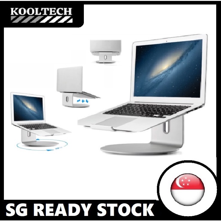 360 Degree Rotating Base Hollow Design Aluminium Alloy Laptop Stand ...