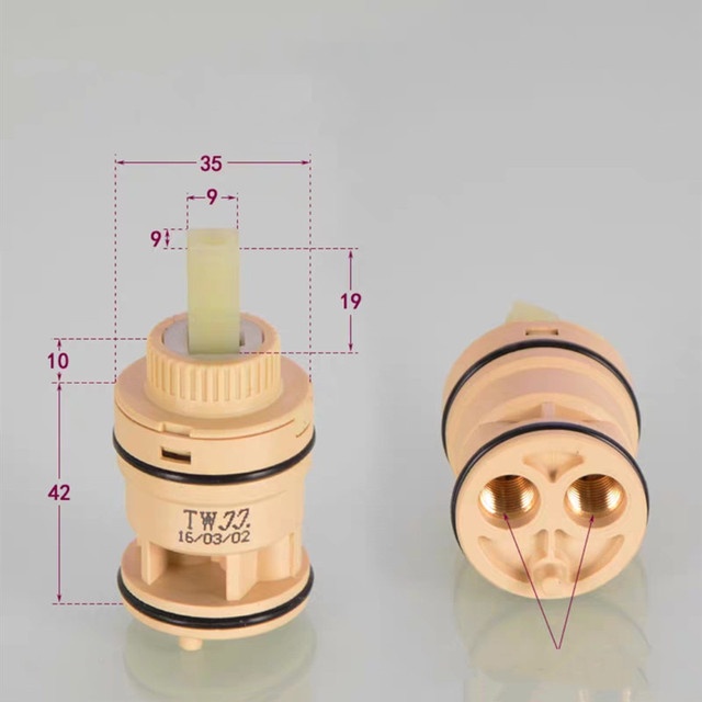 Tap Mixing High Spool Valve 25mm/35mm/40mm Faucet Accessories Ceramic ...