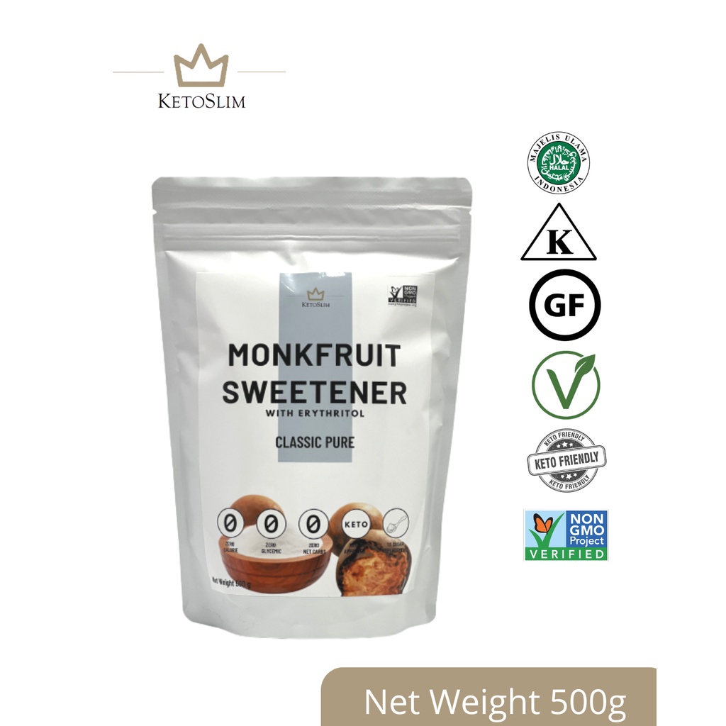 HALAL NON-GMO Monkfruit Erythritol Blend 0 Calorie Natural Sweetener sugar substitute ...