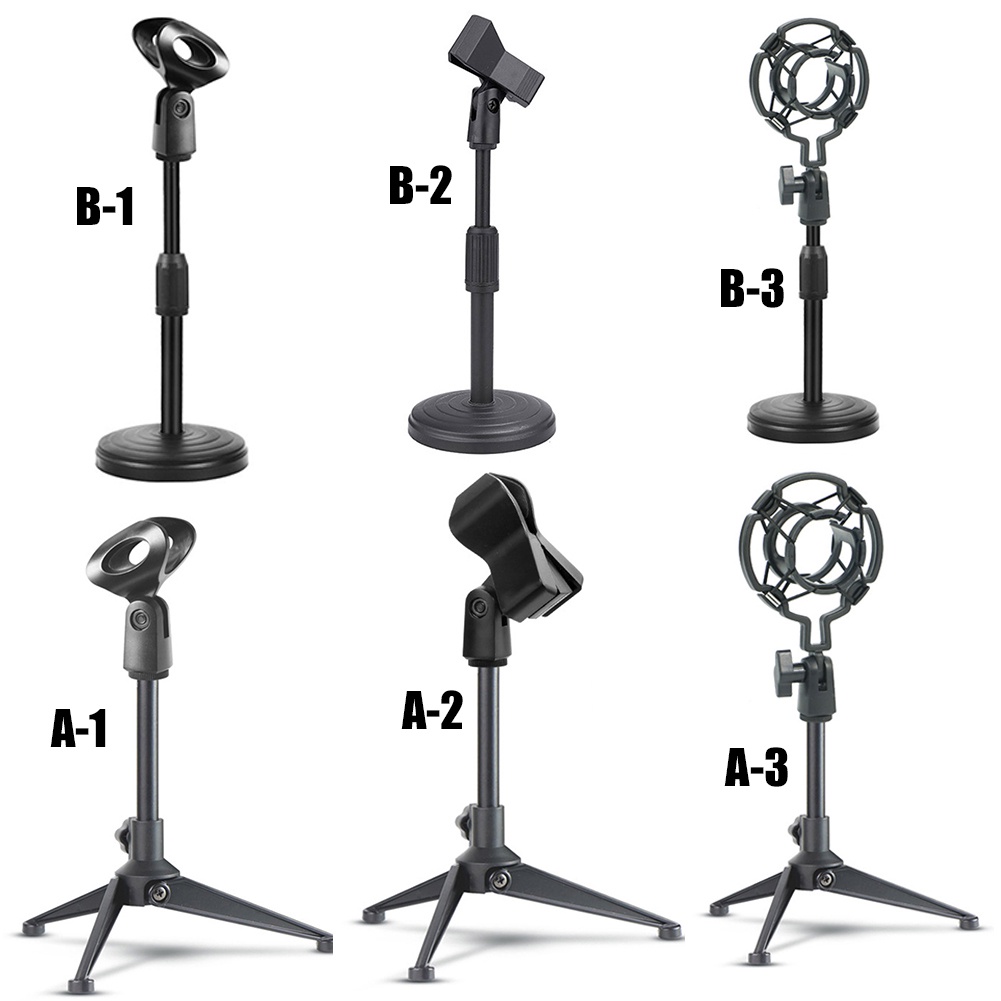 Mini Foldable Desk Microphone Stand Adjustable Microphone Bracket ...