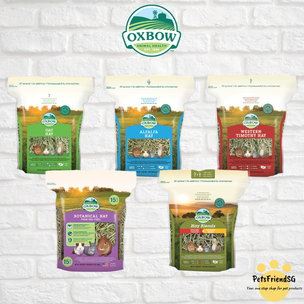 Oxbow Hay (Western Timothy/Botanical/Oat/Alfalfa/Hay Blends) | Shopee ...