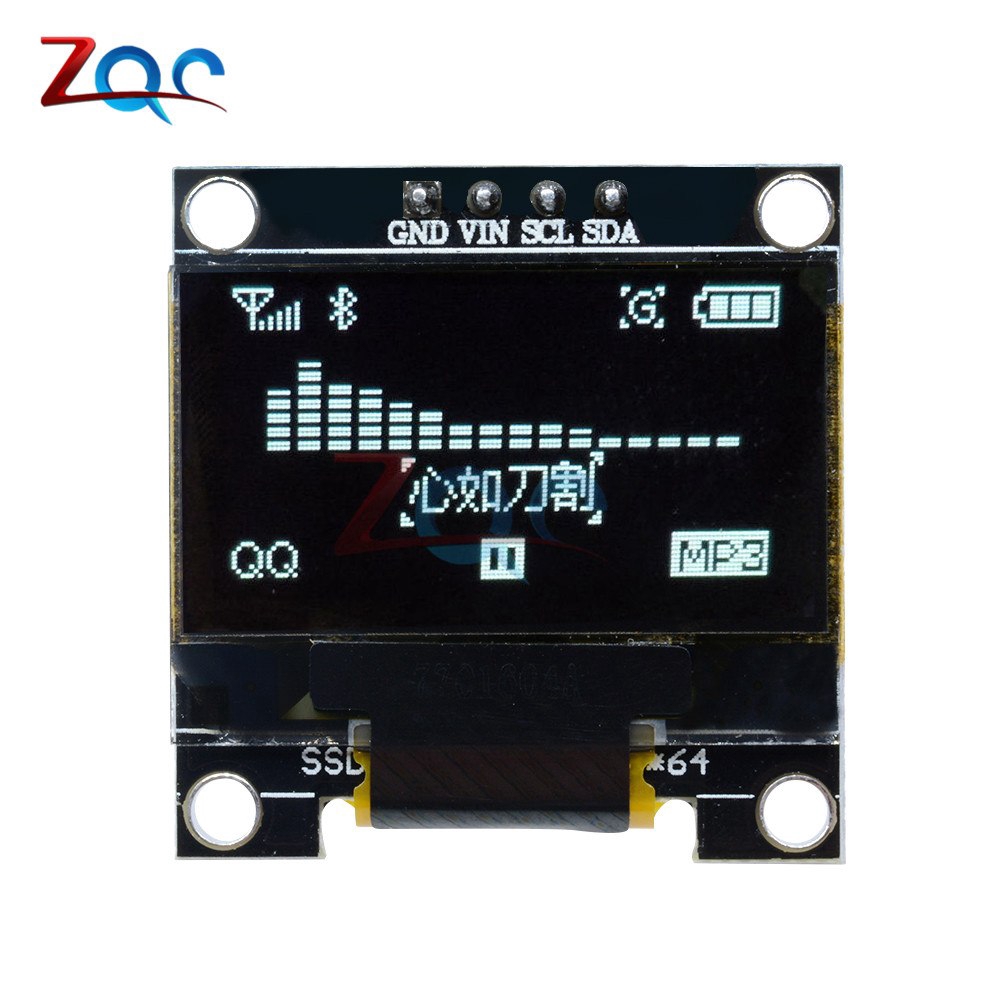 0.96 inch IIC Serial White OLED Display Module 128X64 I2C SSD1306 12864 ...