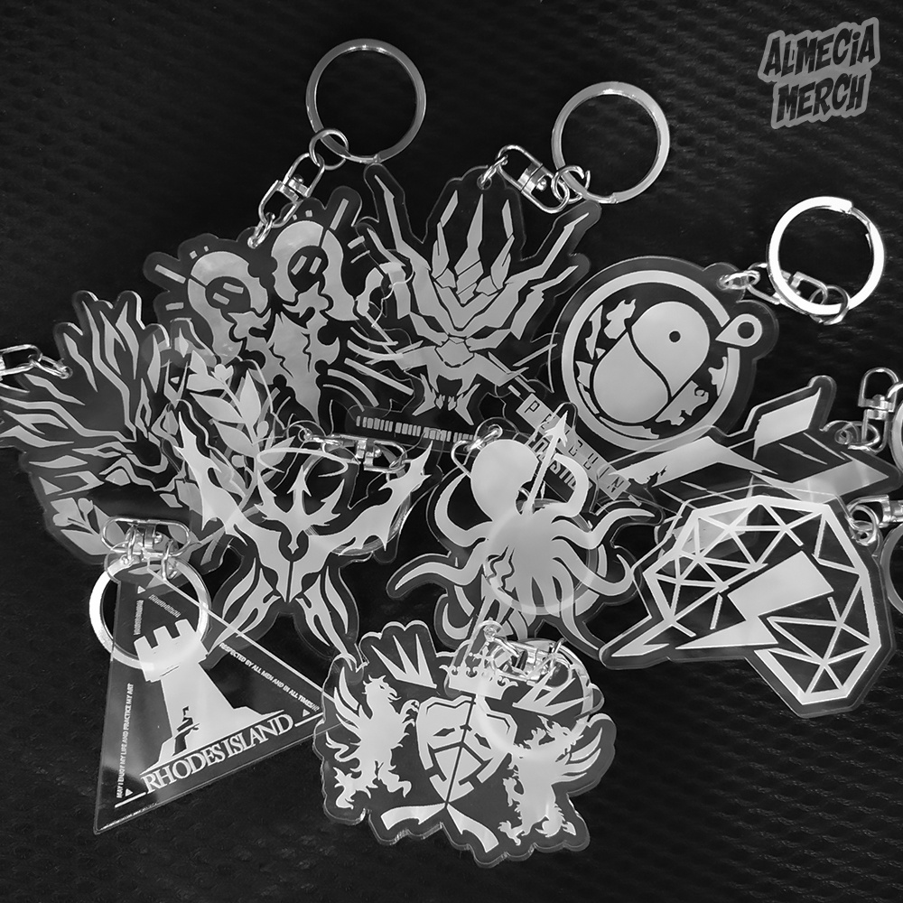 GANTUNGAN Arknights Logo Keychain / Arknights Engraved Keychain ...