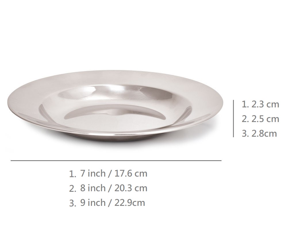 Zebra Stainless Steel Deep Plate 7 inch / 8 inch / 9 inch | Shopee ...