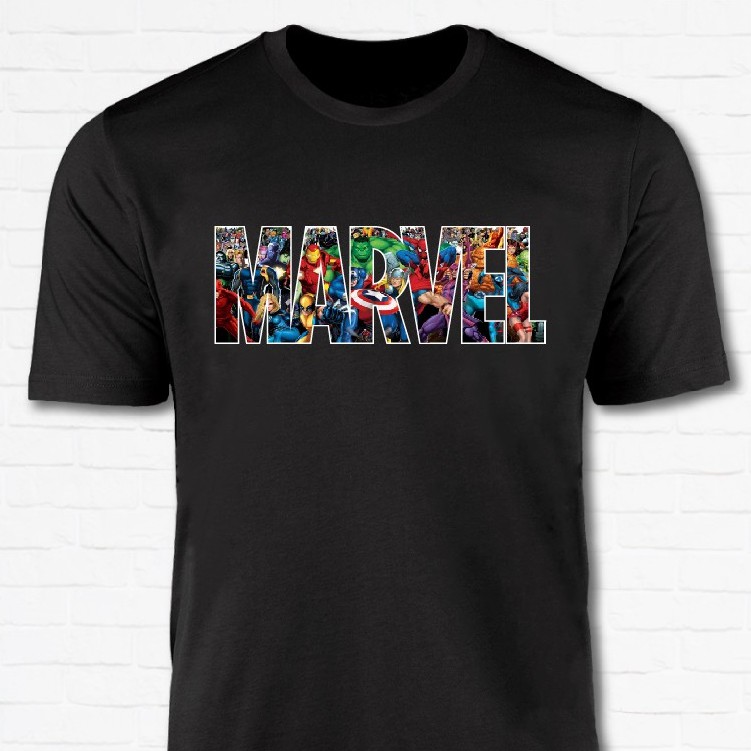 MARVEL T-SHIRT Superheroes UNISEX GRAPHIC Cotton | Shopee Singapore