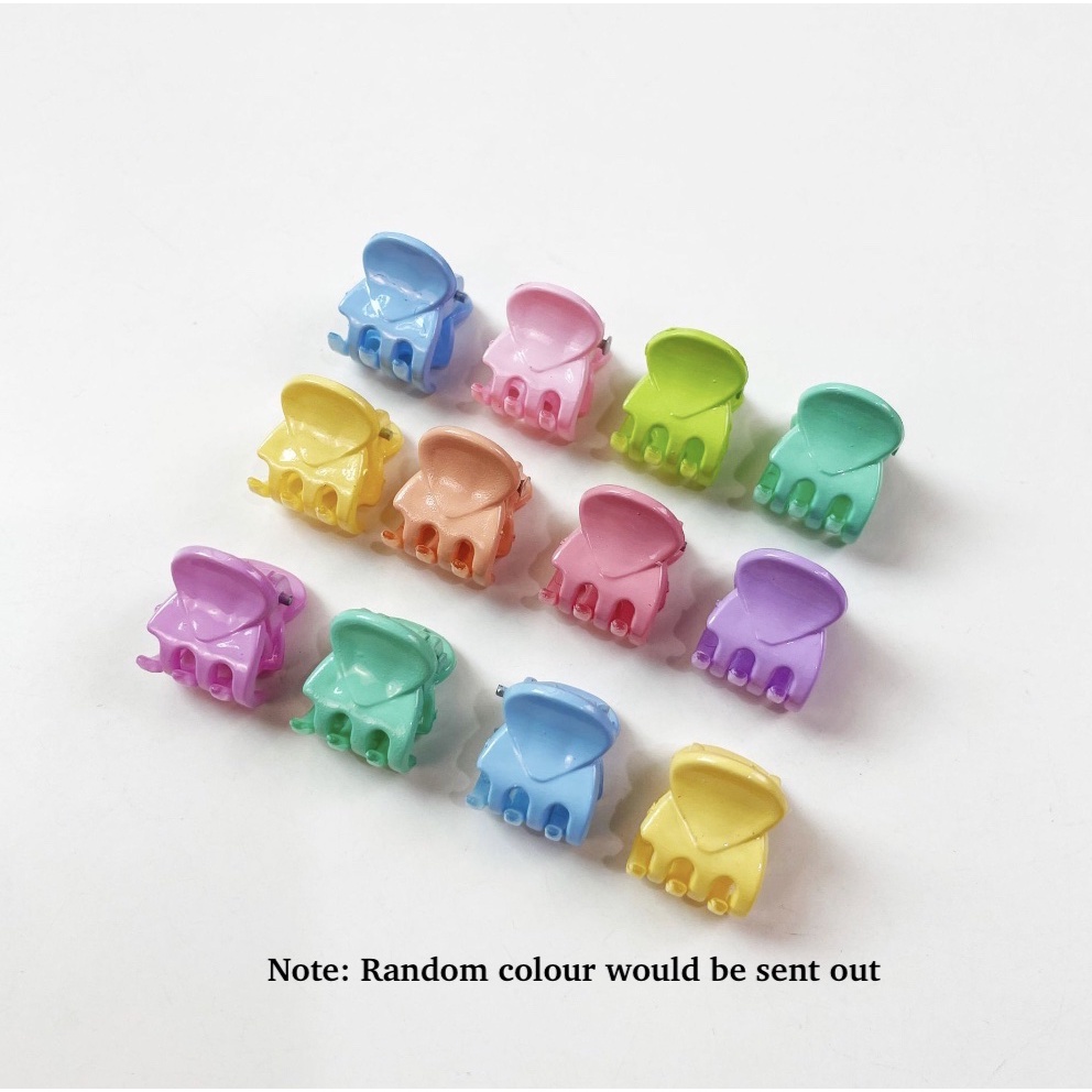 (19 Types) Mix & Match Classic Mini Small Plastic Black Hair Clips ...