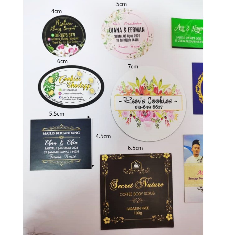 Product LABEL STICKER | Shopee Singapore