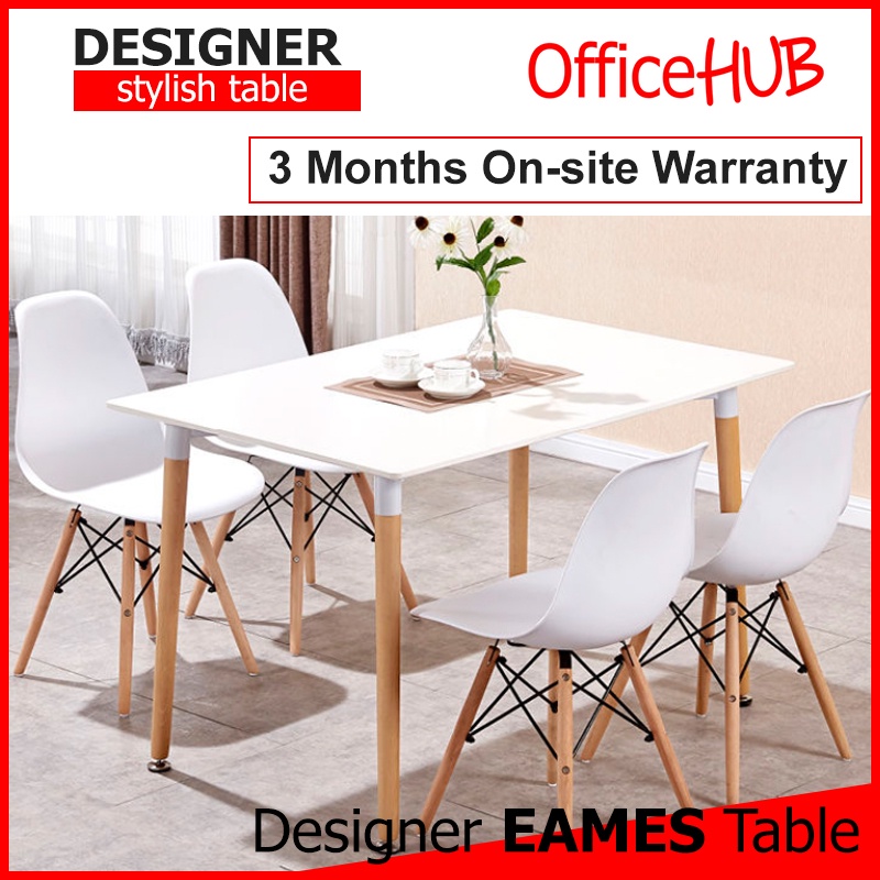 OFFICEHUB Designer Eames Dining Table Wooden Table Pantry / Office ...