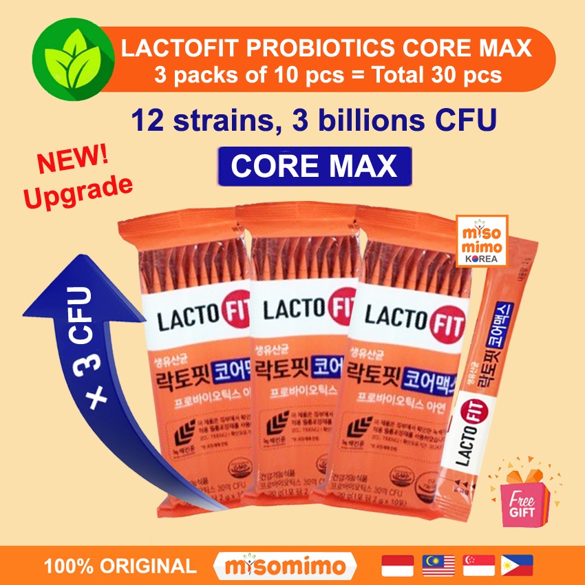️READY ️ LACTOFIT Core Max Probiotic 30 pcs Lacto Fit + FREE Bonus Gift ...