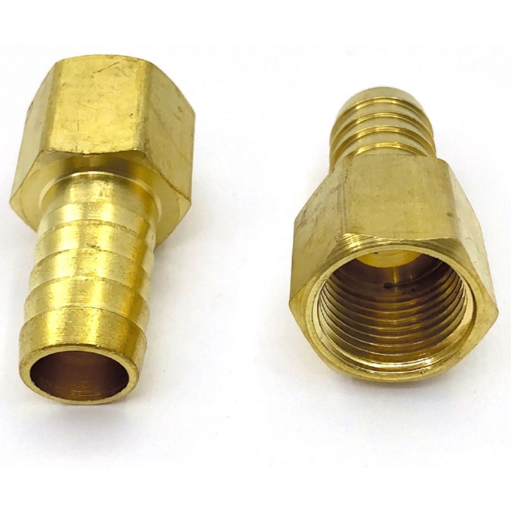 [SG STOCK] FEMALE HOSE END Brass Fittings Female x Hose Thread Straight ...