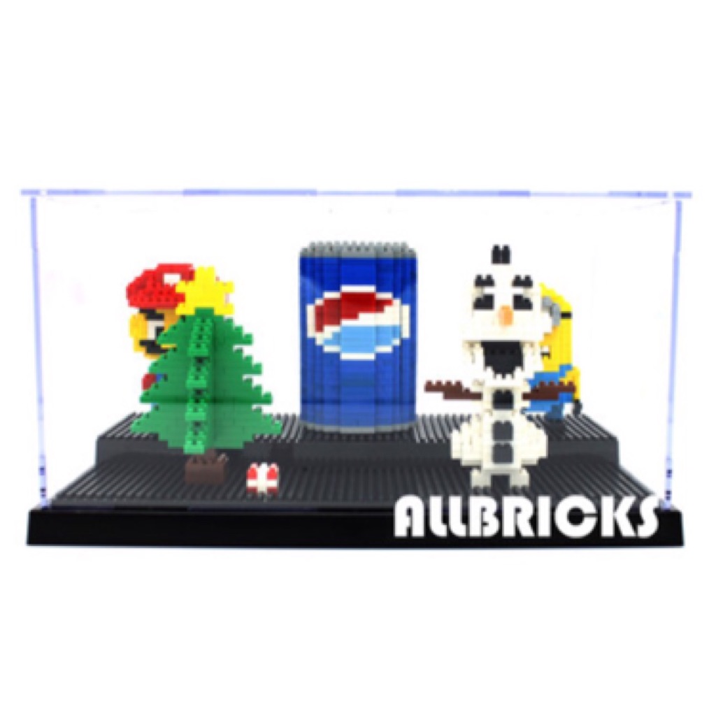 2-Tier Nanoblock Acrylic Display Case Toy Figurine Storage | Shopee ...