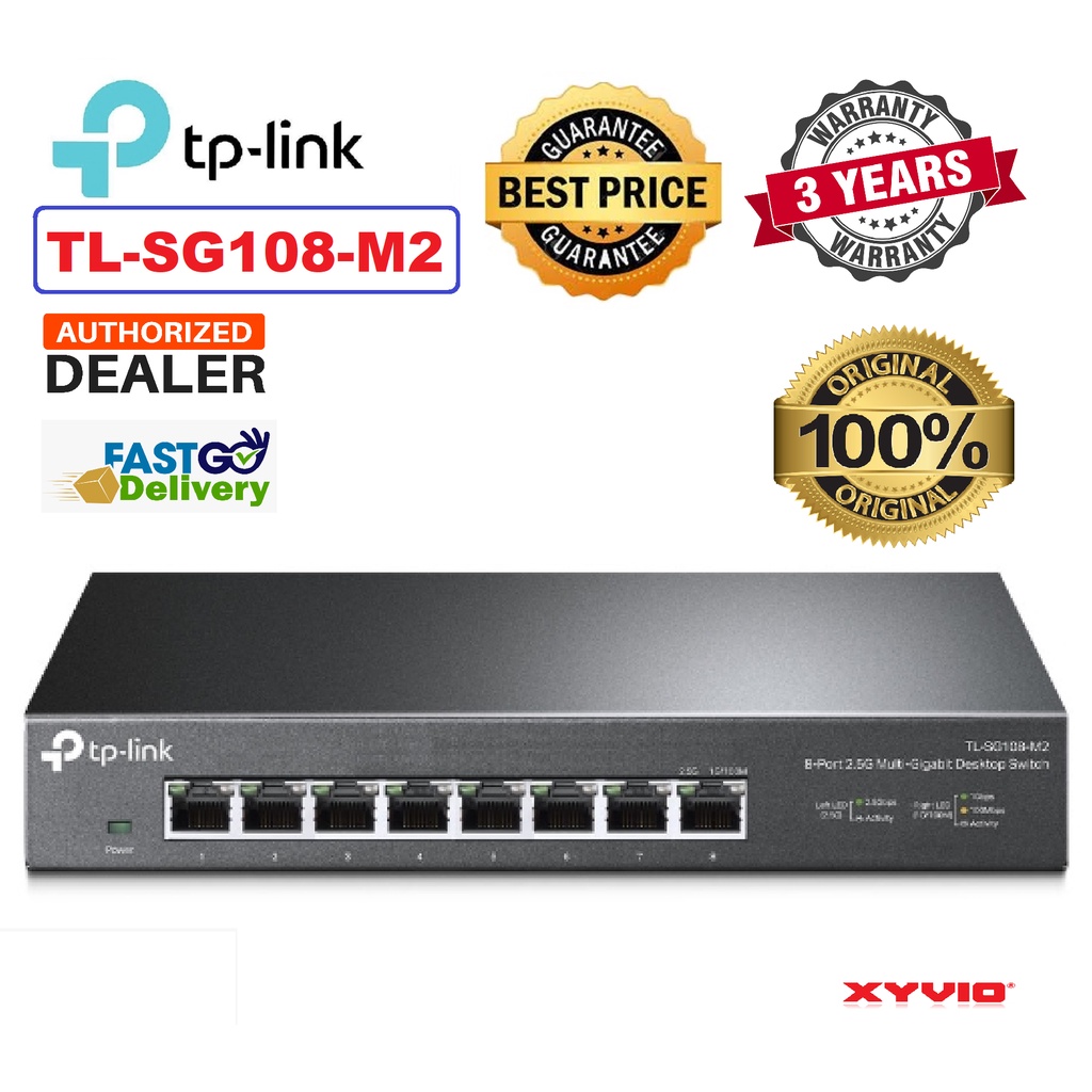 TP-LINK TL-SG108-M2 8-Port 2.5G Desktop Switch | Shopee Singapore