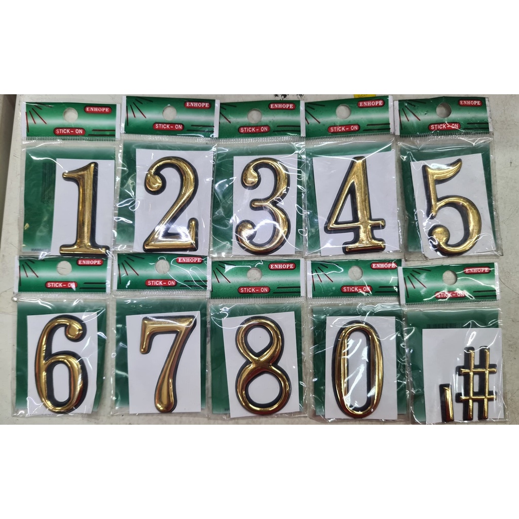 Stick On Plastic door unit number | Shopee Singapore