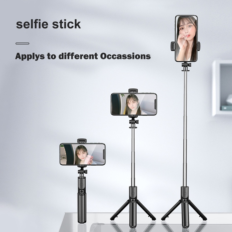 S03s Mini Bluetooth Selfie Stick With Fill Light Tripod Monopod Self ...