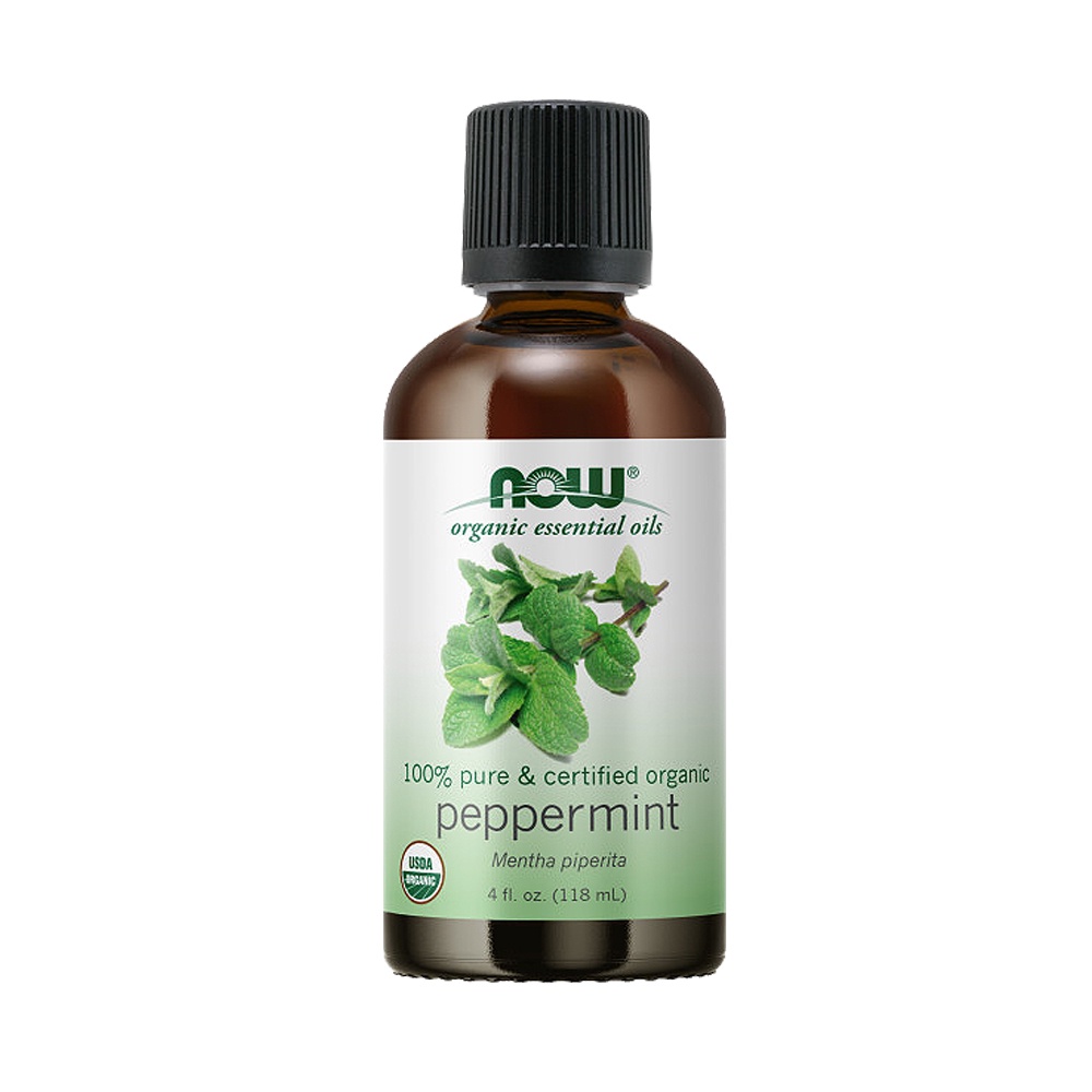 NOW Essential Oils, Organic Peppermint Oil, Invigorating Aromatherapy ...