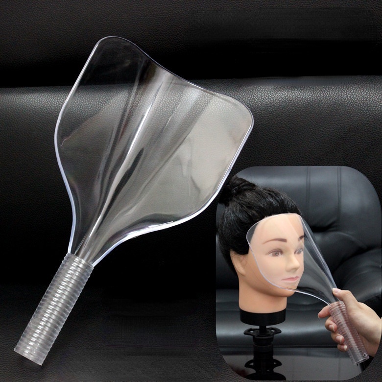 Ready Stock Face Mask Haircut Transparent Barber Haircut Tool Cut Bangs ...