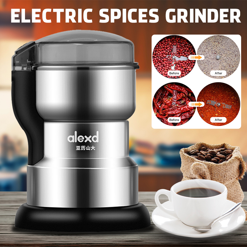 400W Electric Grains Spices Coffee Bean Dry Food Grinder Mill Grinding ...