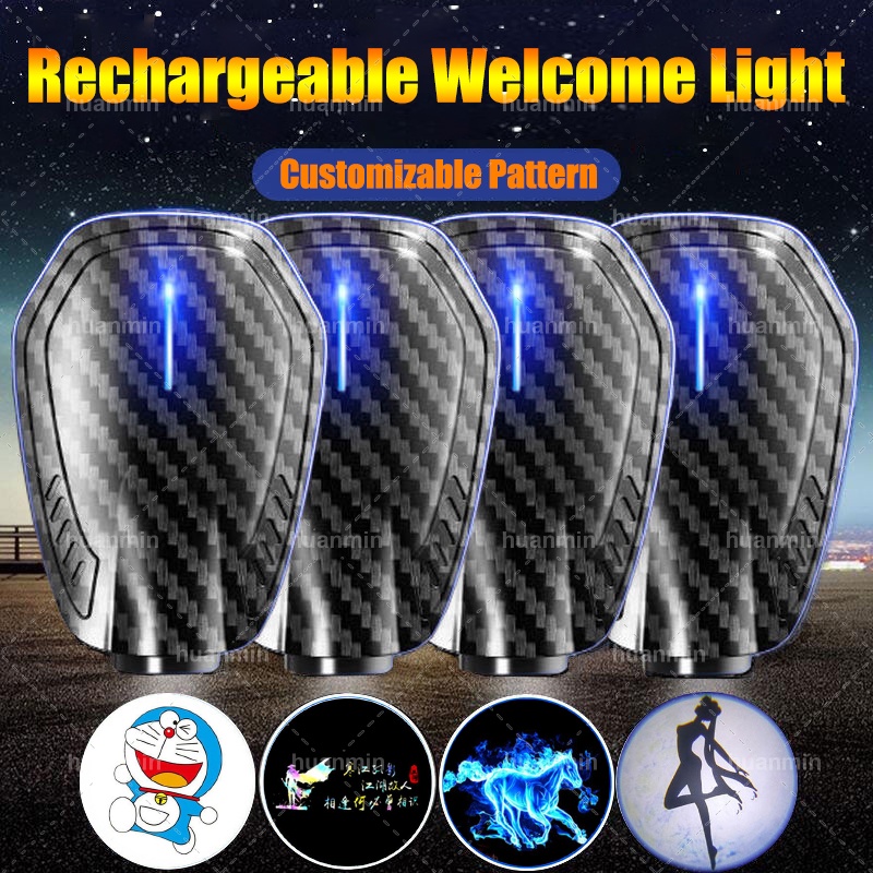 [Customizable Pattern] Car Door Light LOGO Wireless Led Rechargeable ...