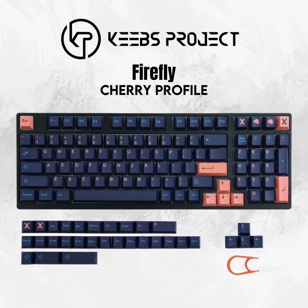 GMK Firefly PBT keycaps | 129 keys | Dye-Sub | Keycaps for Mechanical ...