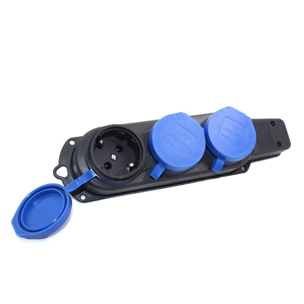 New IP44 16A 3000W EU German 2PE 3W Outdoor Waterproof Outlet Rain Plug ...
