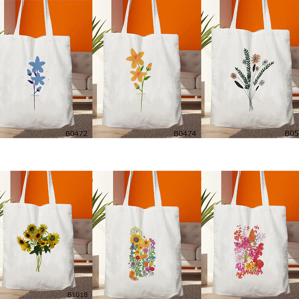 Women Canvas Shopping Bag Female Canvas Cloth Shoulder Bag Eco Handbag ...