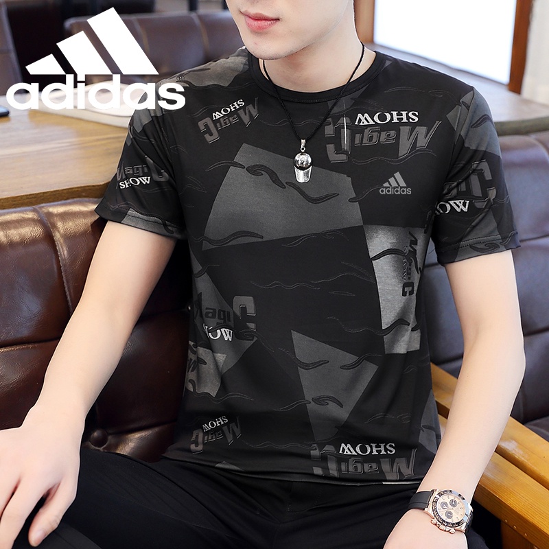 M-9xl summer men's large ice silk short sleeve t-shirt men's fat quick drying clothes ...
