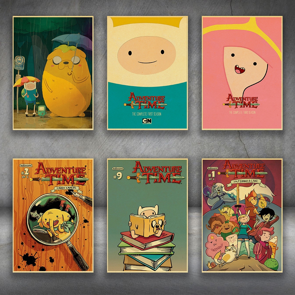 Adventure Time with Finn and Jake Poster Classic Cartoon Movie Retro ...