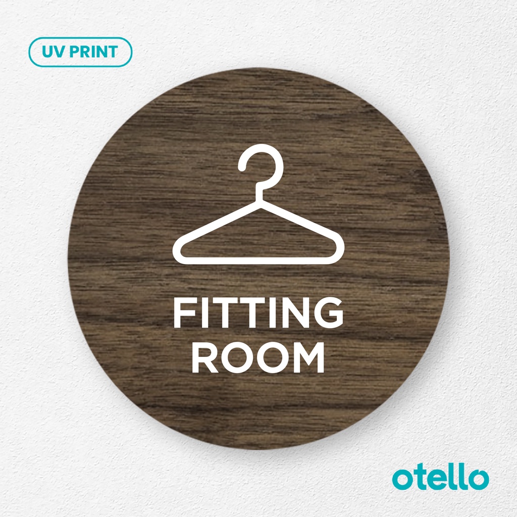 Signage Fitting Room Sign Board Room Fitting Room Nameplate Sticker ...