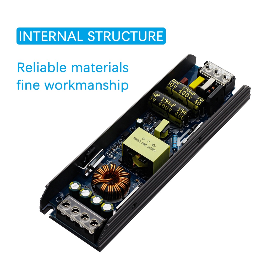 High Quality DC12V 24V 48V Power Supply LED Driver AC110-220V 100W 200W ...