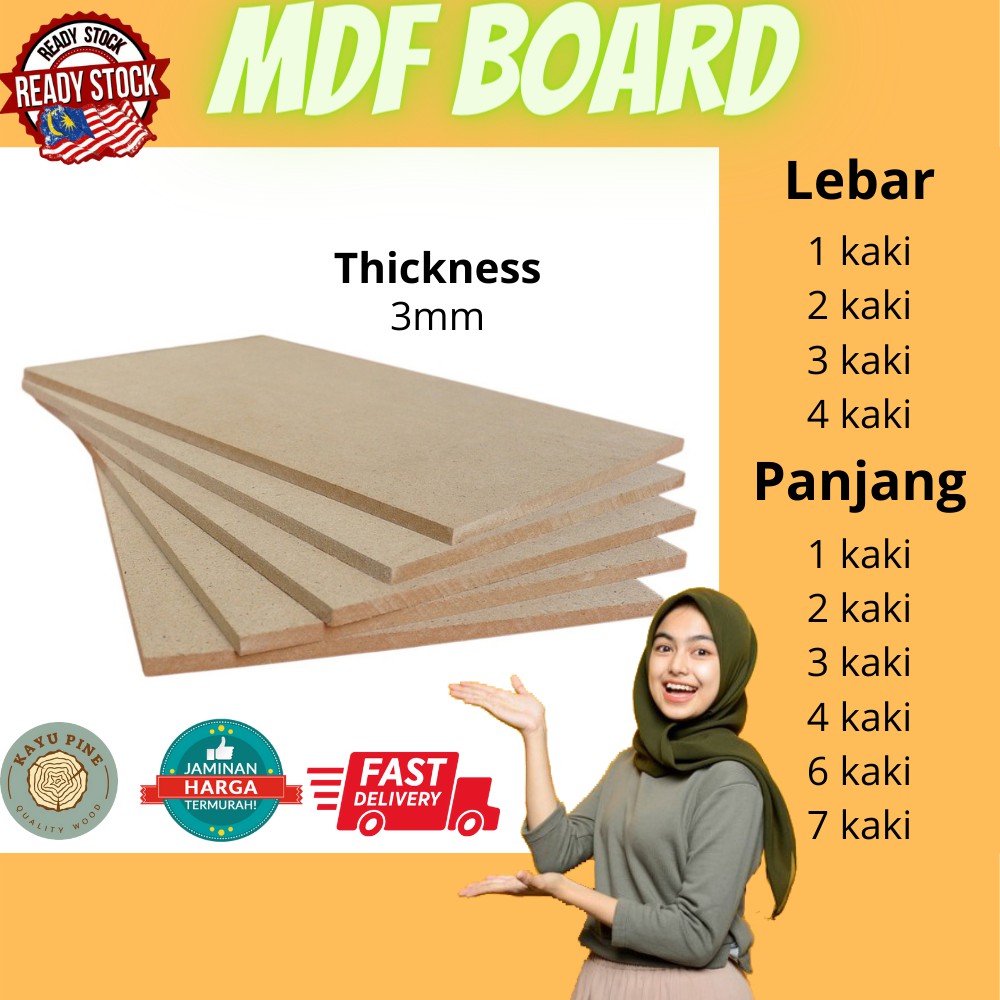 MDF Board 3mm | Craft Board | Model Board | Model Making | Canvas Panel ...