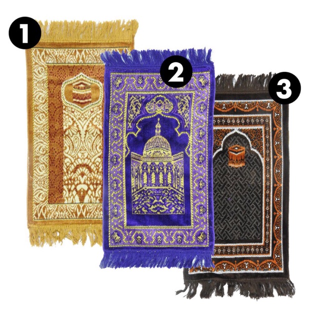 Mini Prayer Mat Rectangular Length Type 35CM X 55cm Travel Prayer Mat ...