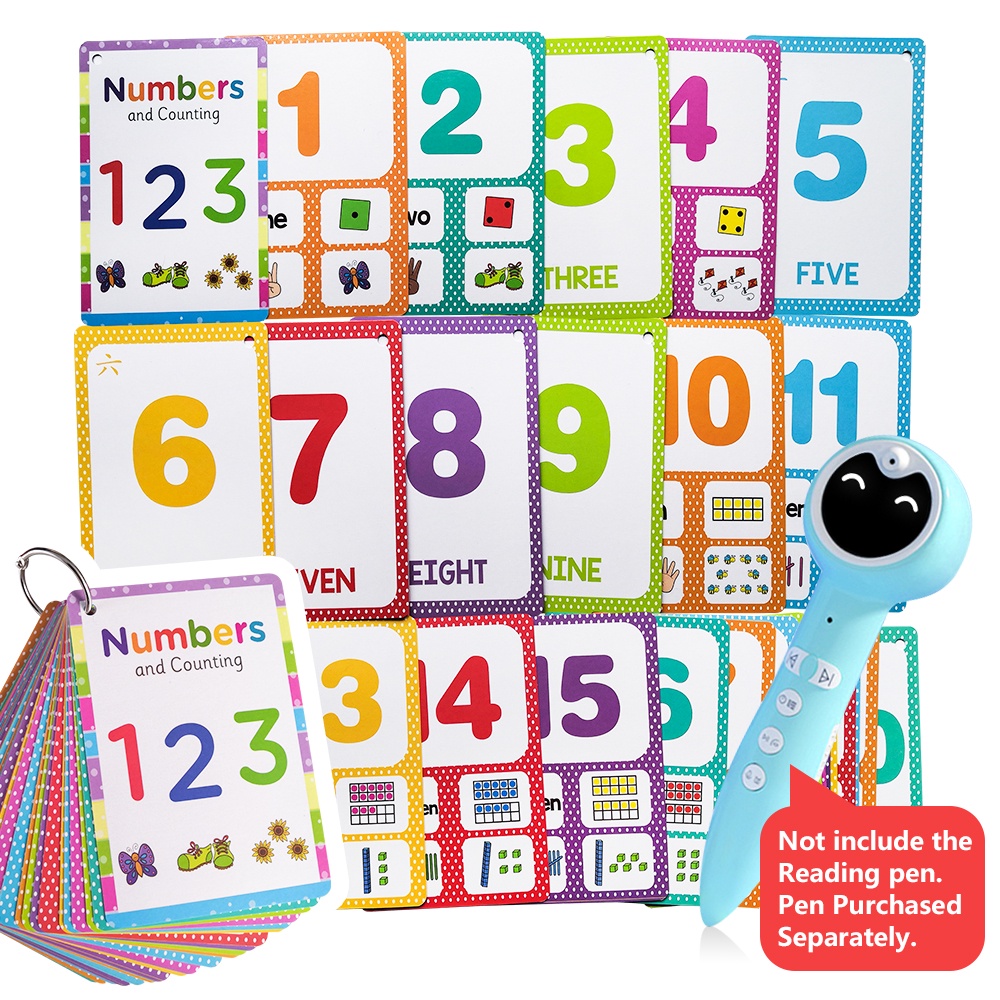 28Pcs Numbers 1-100 English Word Flash Cards Baby Educational Toys ...