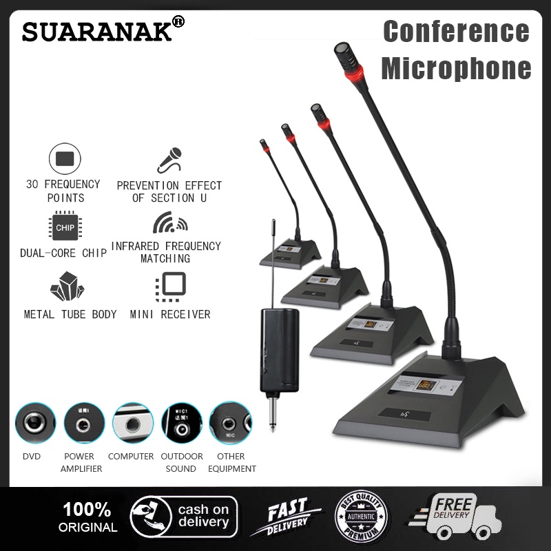 Gooseneck Microphone Conference Meeting Wireless Microphone System ...