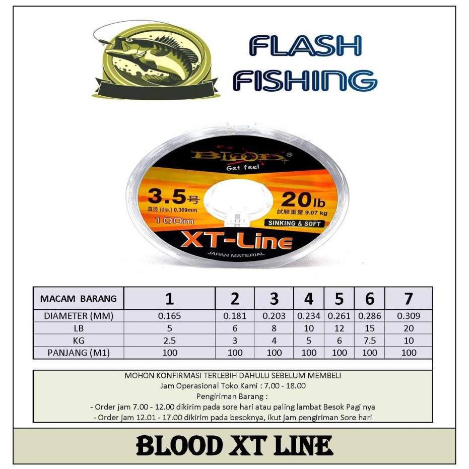 Blood XT LINE Fishing SENAR | Shopee Singapore