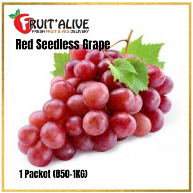 SEEDLESS RED GRAPE 无籽红葡萄 FROM AUSTRALIA 900G-1KG (FRUIT) | Shopee Singapore