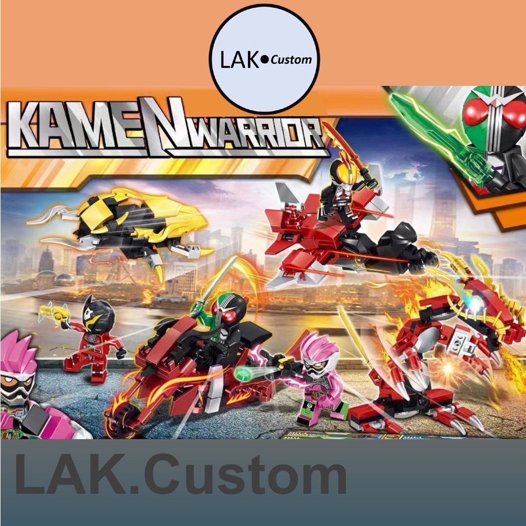 Lego] KAMEN RIDER Model (ZI-O, KABUTO, 555, DOUBLE, EX-AID, KUUGA ...