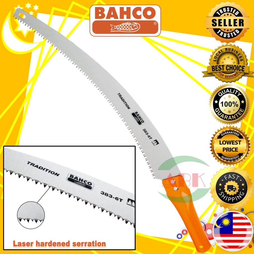 BAHCO 384-6T 14'' PRUNING SAW BRANCH CUTTER MADE IN SWEDEN GERGAJI ...