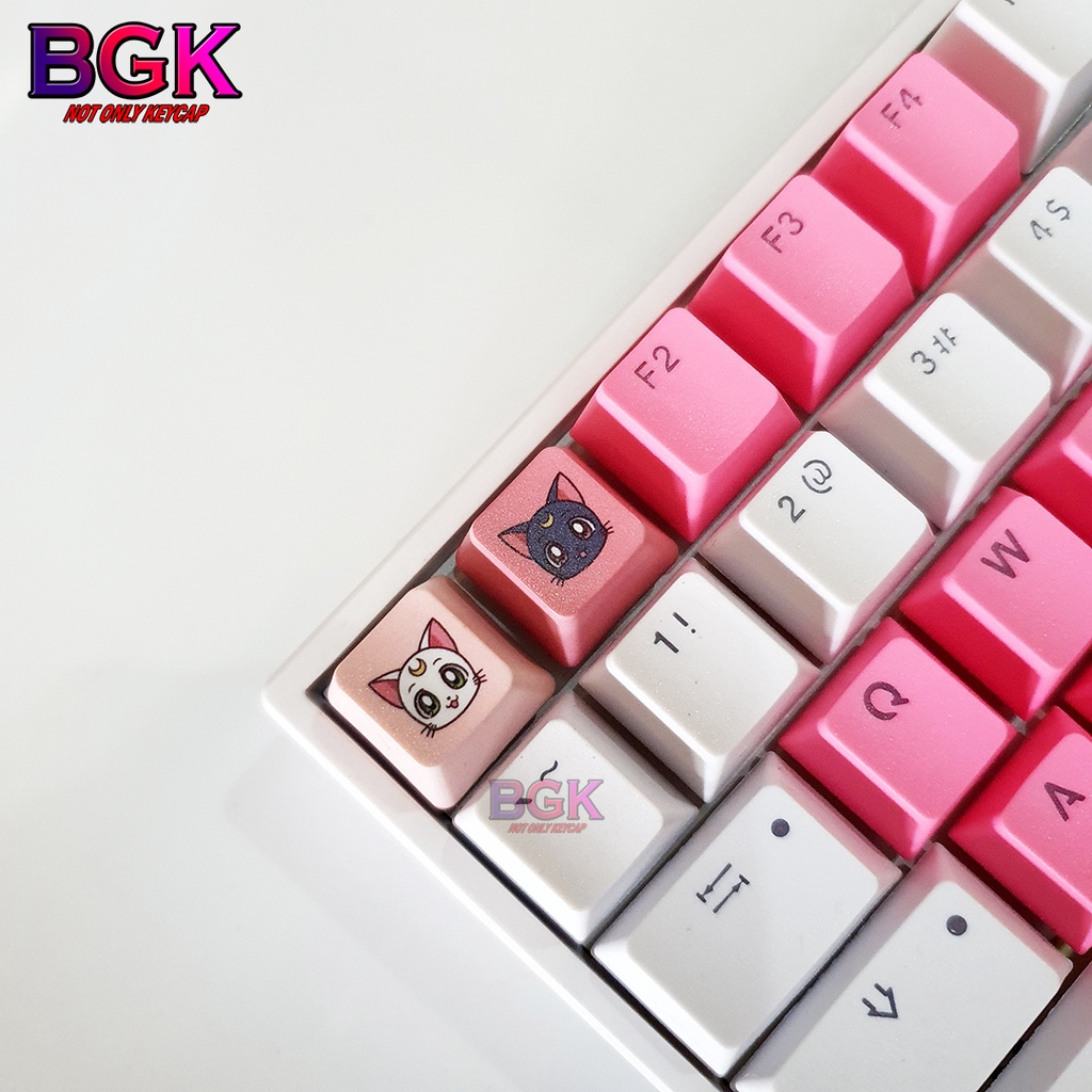 1 Odd Moon Cat Keycap OEM profile in Dye sub(unique resin Keycap ...