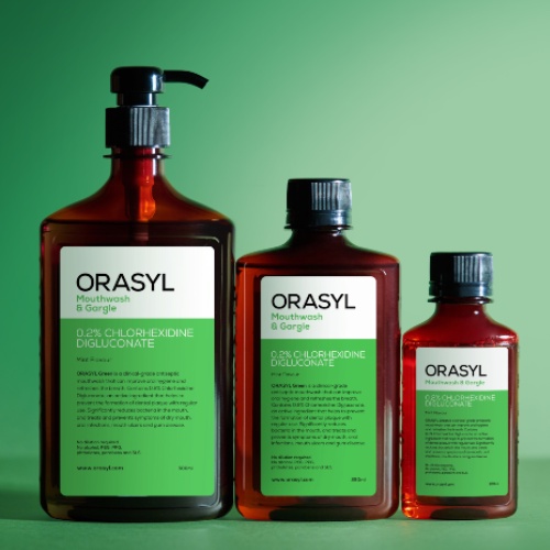 SG Brand ORASYL Green Antiseptic Mouth Gargle 100 & 250mL Improve Oral ...