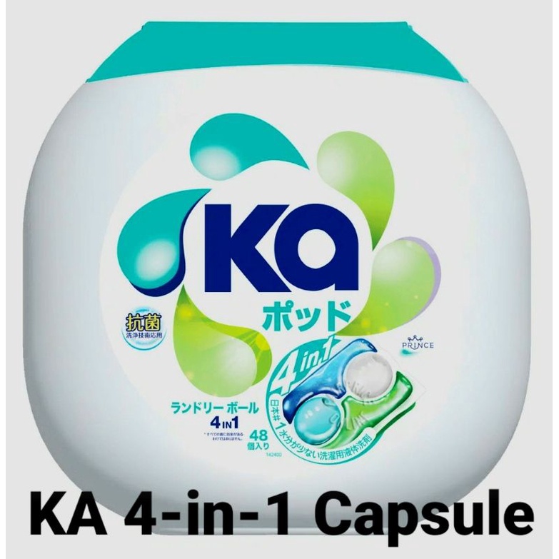 Kapodo Seika KA 4-in-1 Laundry Detergent Capsules Pods 48 pieces ...