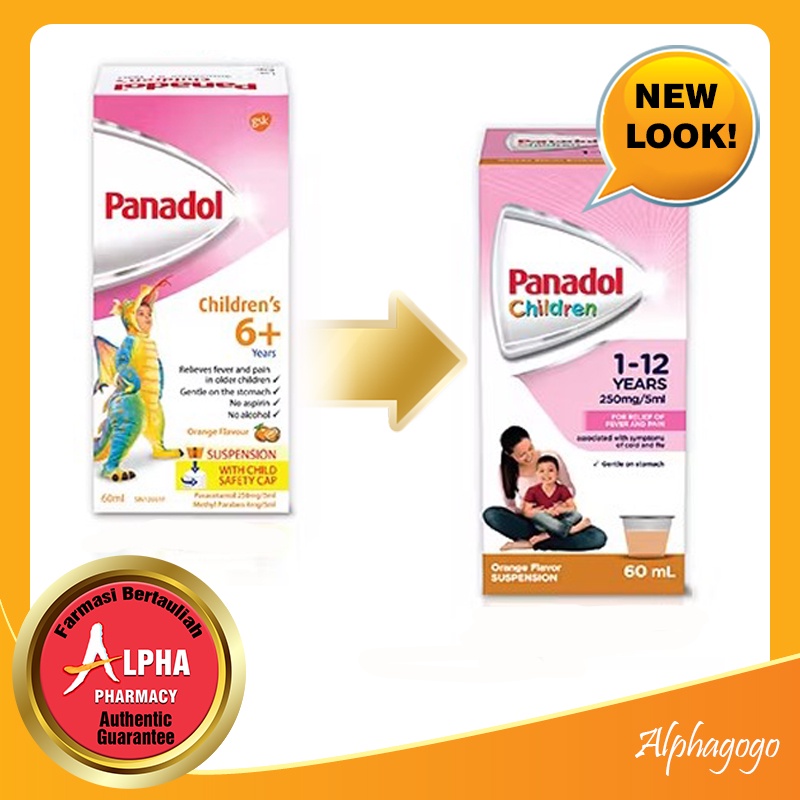 Panadol Children 250mg Age 1 years + Orange Flavour / 1-6 (Suspension ...