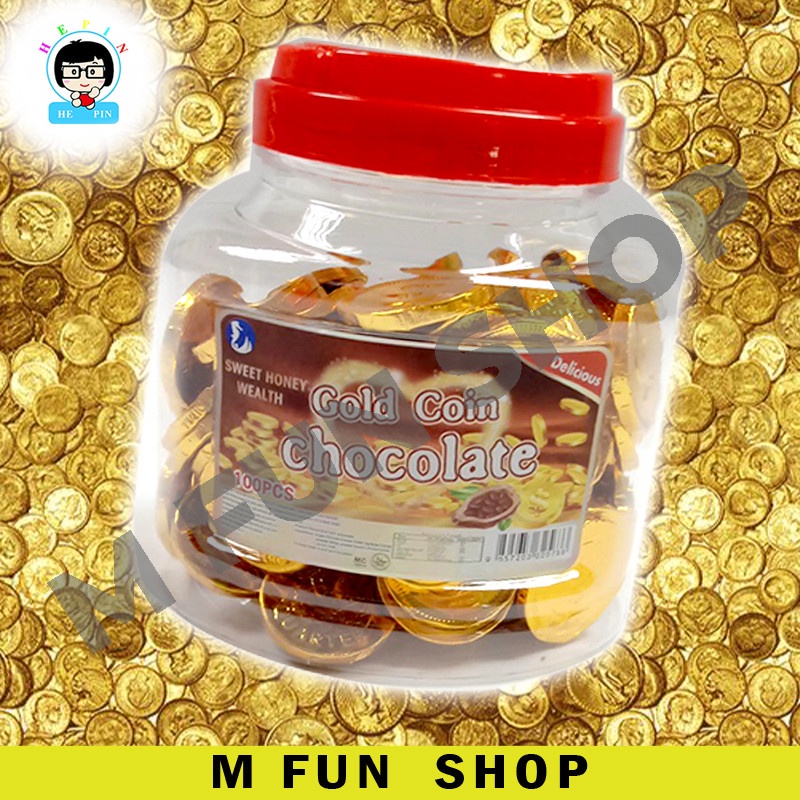 100Pcs Mix Color / Gold Chocolate Coin (270g) | Shopee Singapore