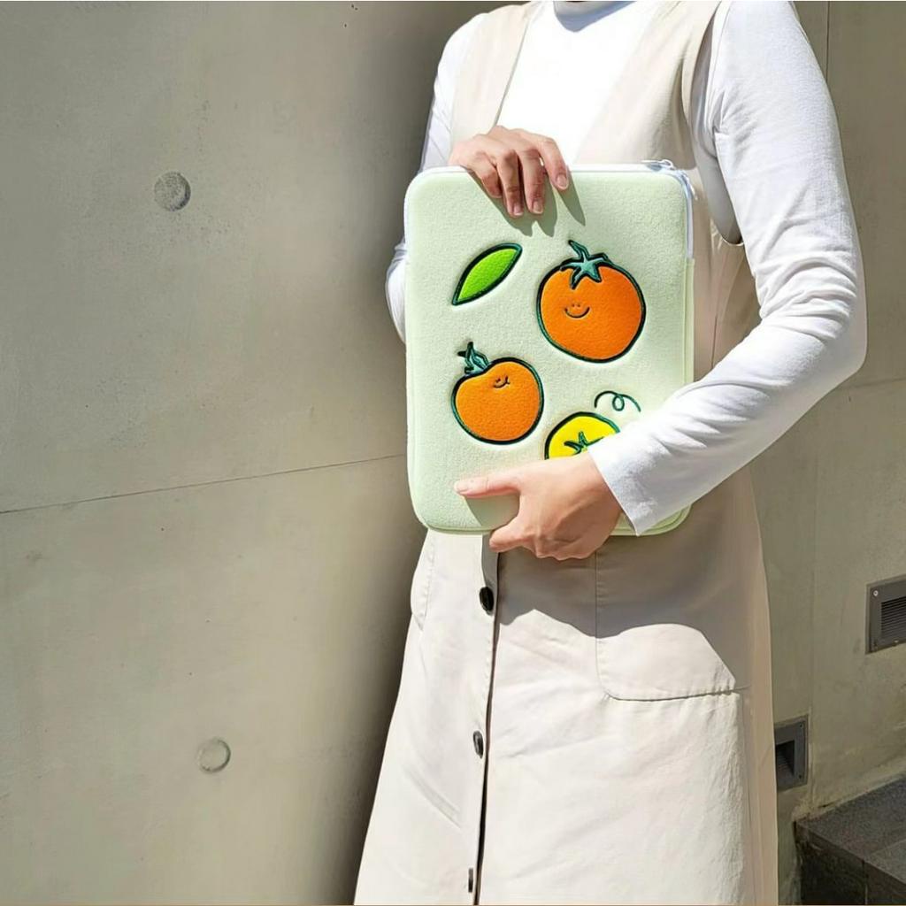 Korean style laptop bag cute embroidery design shockproof suitable for ...