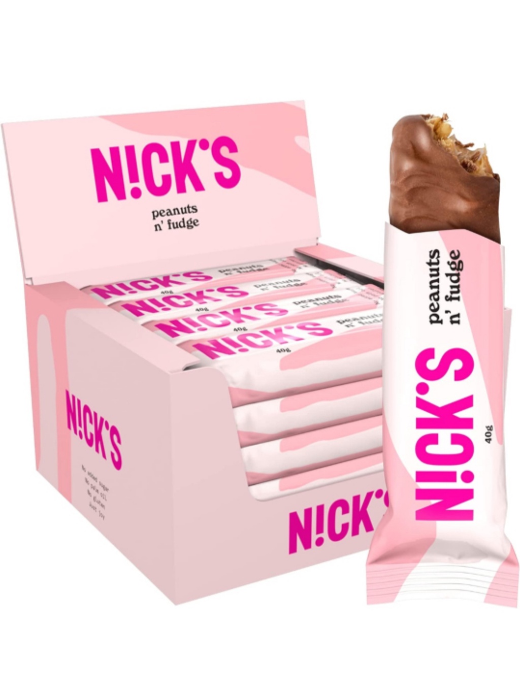 NICKS KETO Nut Bars / Protein Wafer Bar - Peanut Fudge / Almond Crunch ...