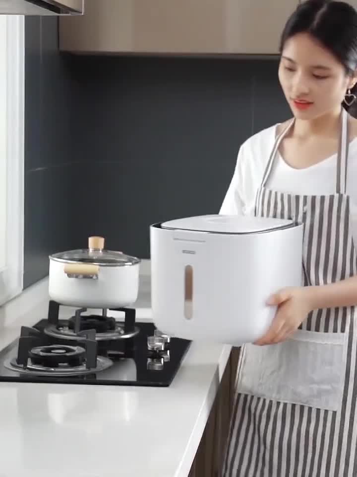 Ecoco Rice Container 5kg 10kg Bucket Kitchen Organiser Storage Pet Food ...