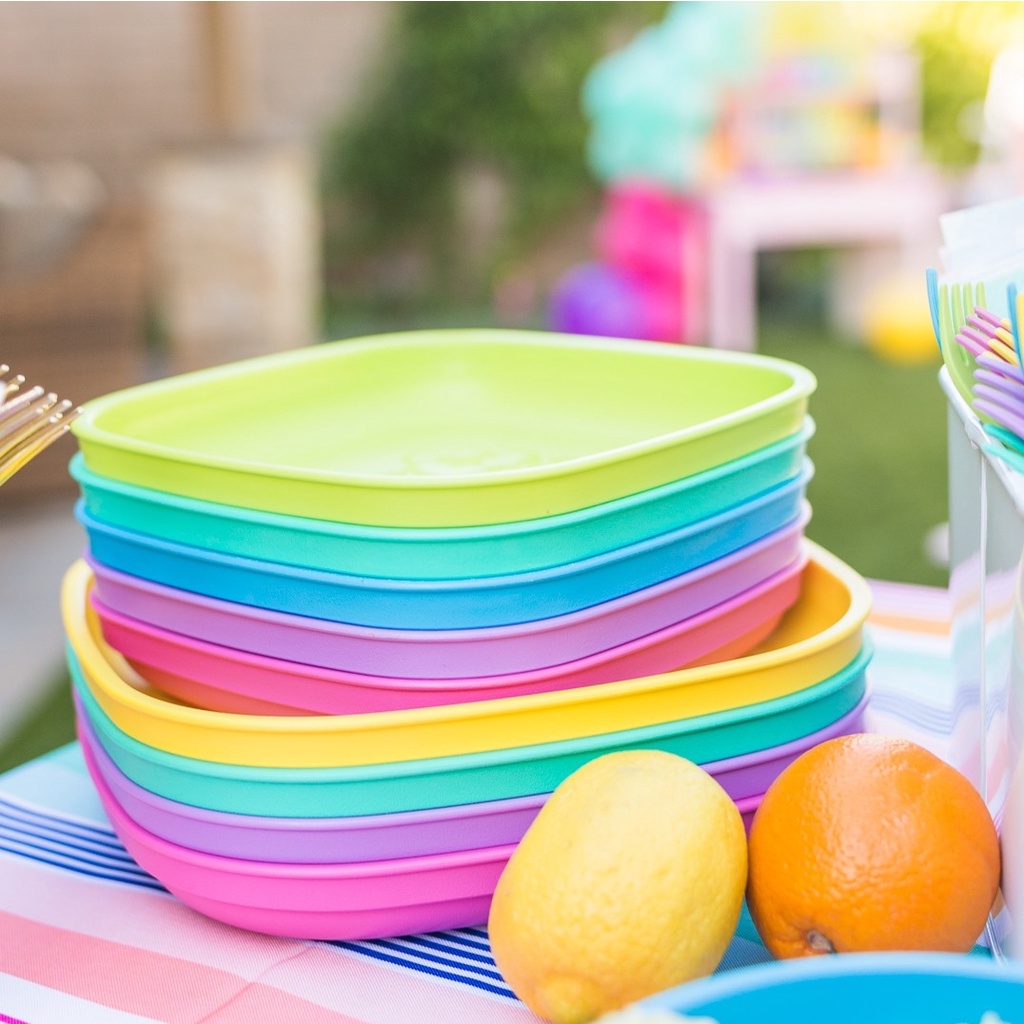 [Growing Up] Re-Play Flat Plate 7" Kids-friendly [Made in USA] | Shopee ...