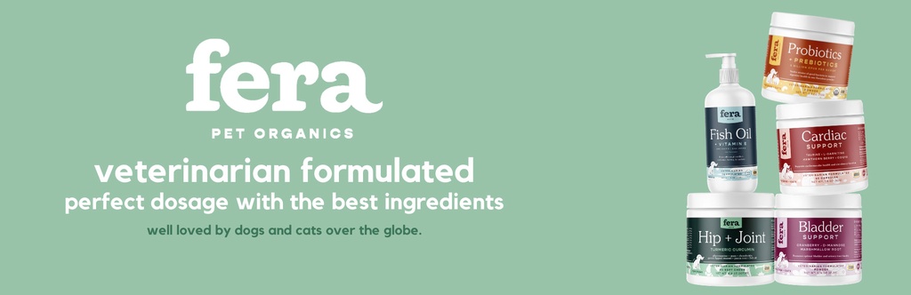 Fera Pet Organics - Cardiac Support for Dogs & Cats 60 capsules (52g ...