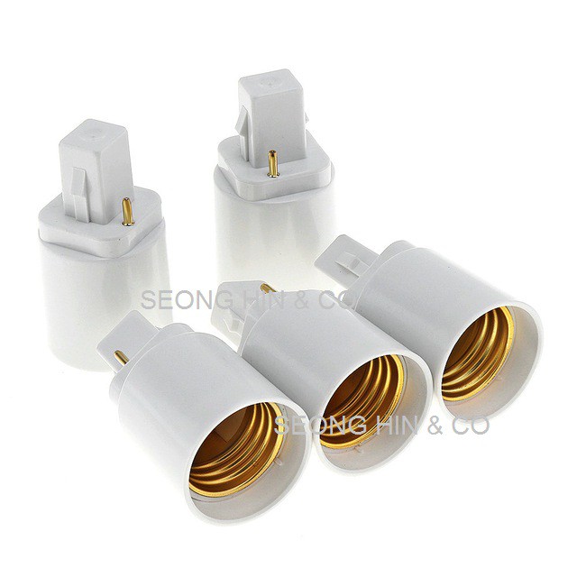 5PCS x PLC to E27 Lamp Holder / Light Converter LED Lamp Socket Holder ...