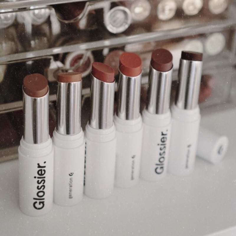 Glossier Generation G Matte Lipstick Cake Crush Like Zip Leo Jam ...