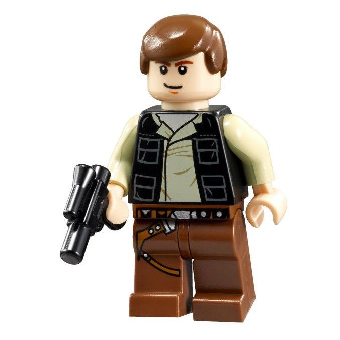 Original Lego Star Wars - Han Solo (Reddish Brown Legs with Holster ...